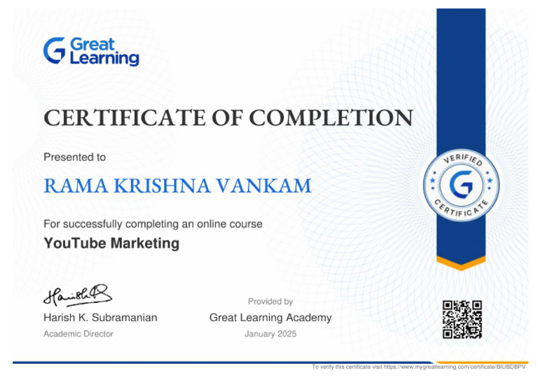 Verify Your Great Learning Certificate | PDF