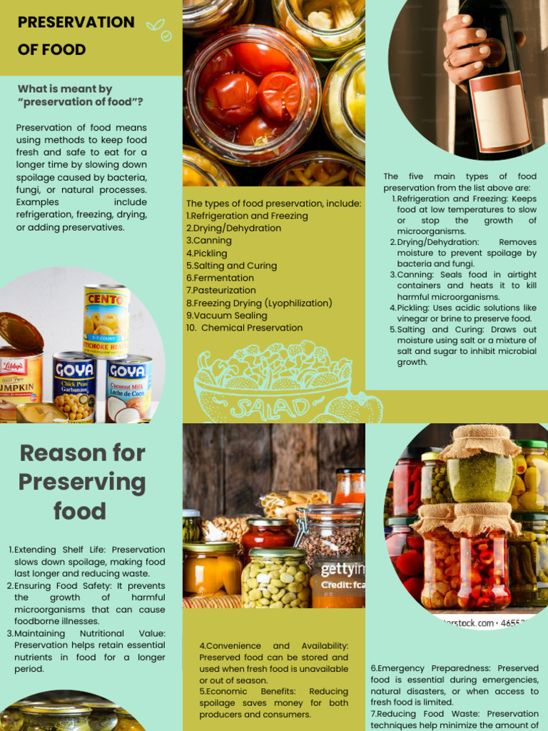 Blue and Green Creative Healthy Food Trifold Brochure | PDF | Food ...