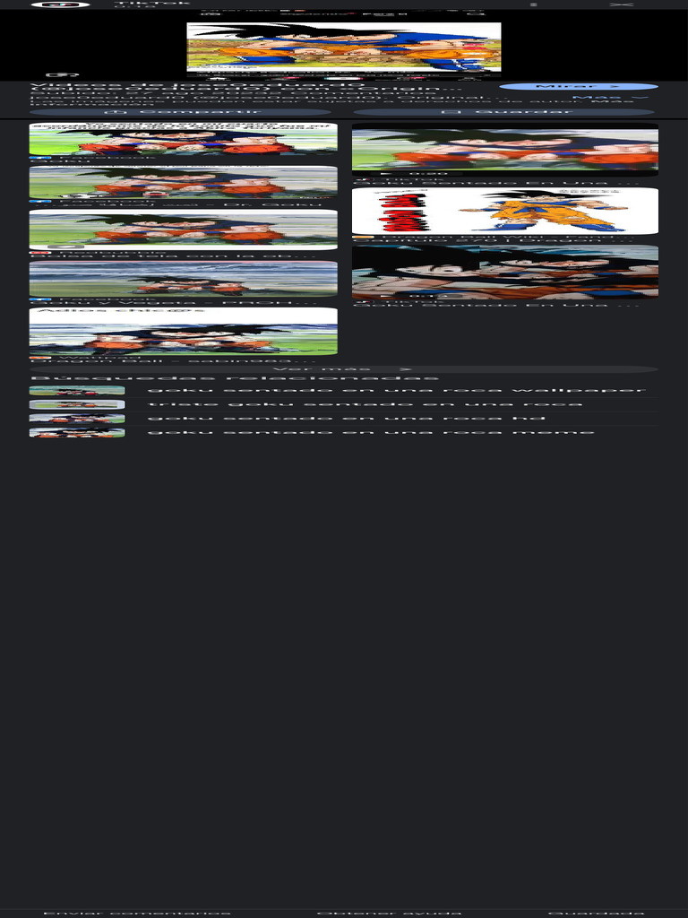 Goku Sentado en Una Roca - Buscar Con Google | PDF