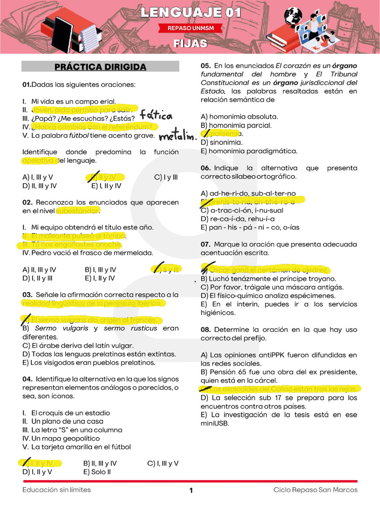 Lenguaje Fijas | PDF