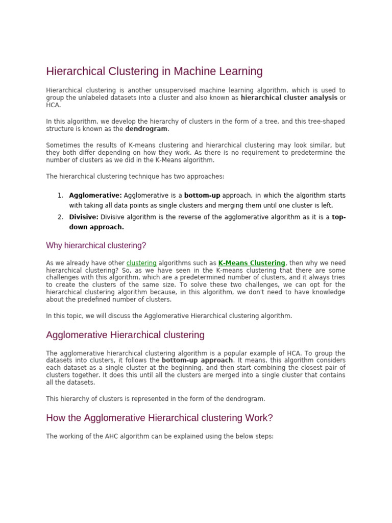 Hierarchical Clustering | PDF | Cluster Analysis | Theoretical Computer Science