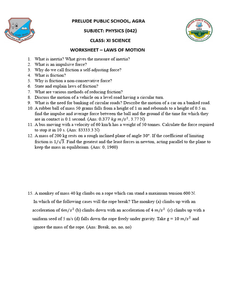 11 Chapter5 Worksheet | PDF