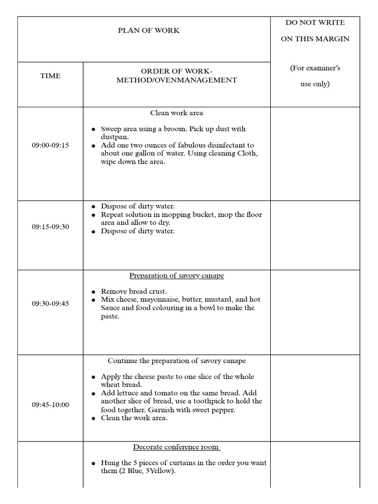 Timeplan.docx_20250127_230317_0000 | PDF | Cuisine | Foods