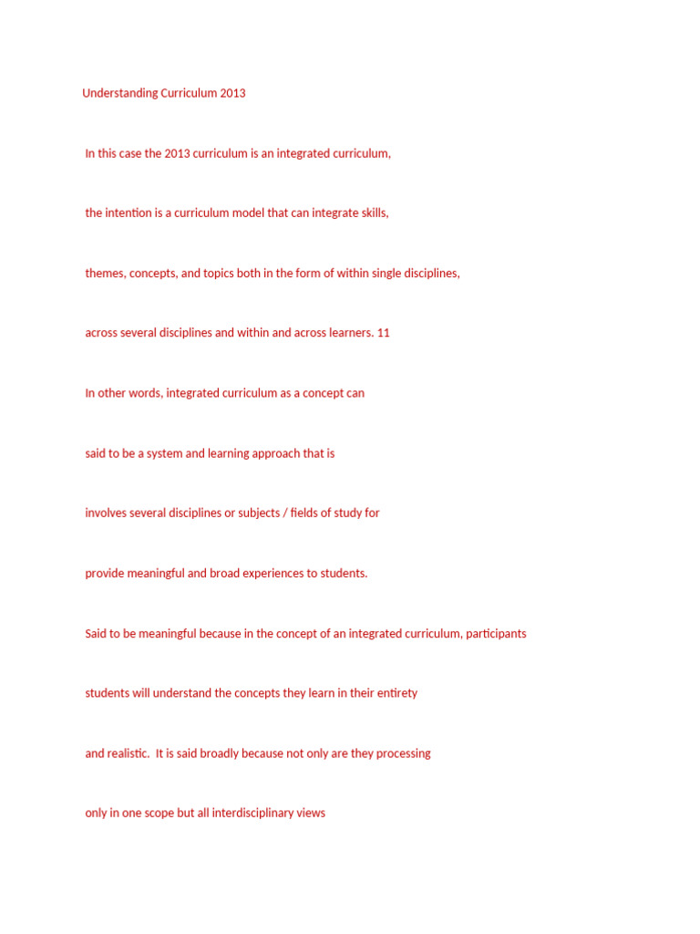 Pengertian K13 | PDF | Curriculum | Educational Assessment