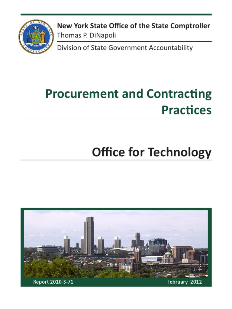 OSC Audit: OFT Procurement Practices | PDF | Procurement | Audit