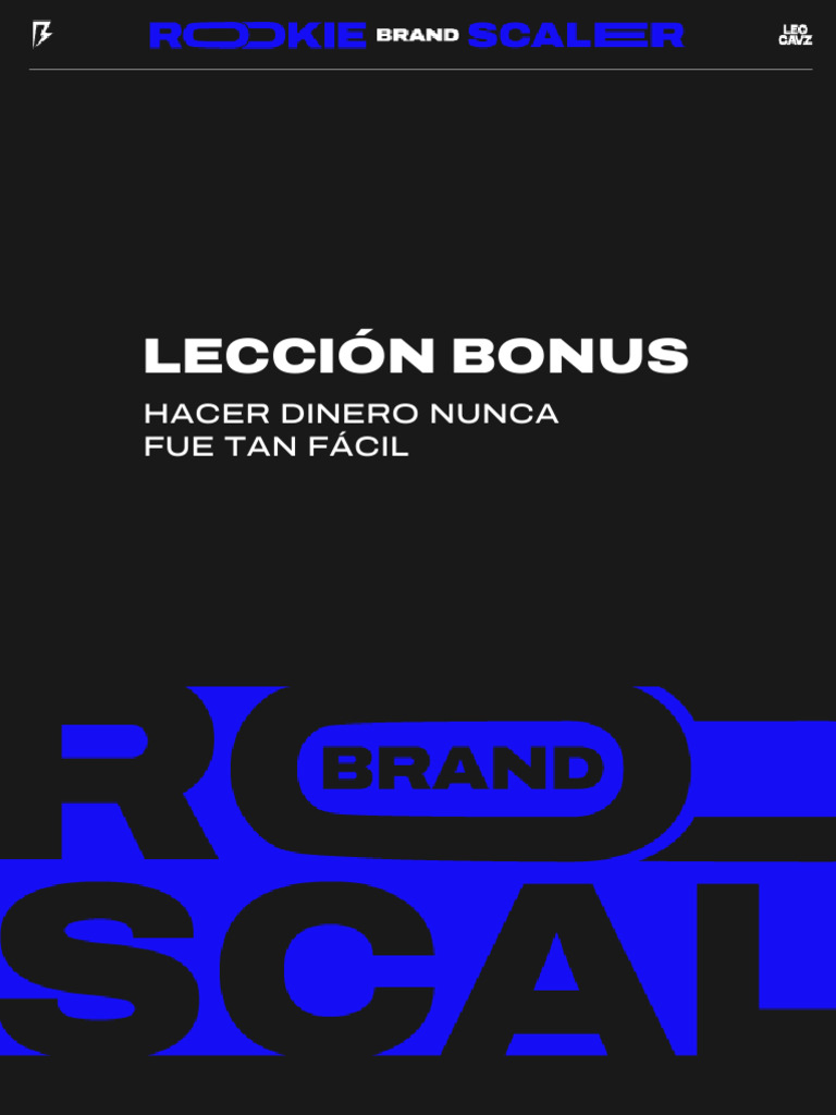 LECCI N BONUS Hacer Dinero Nunca Fue Tan F Cil | PDF