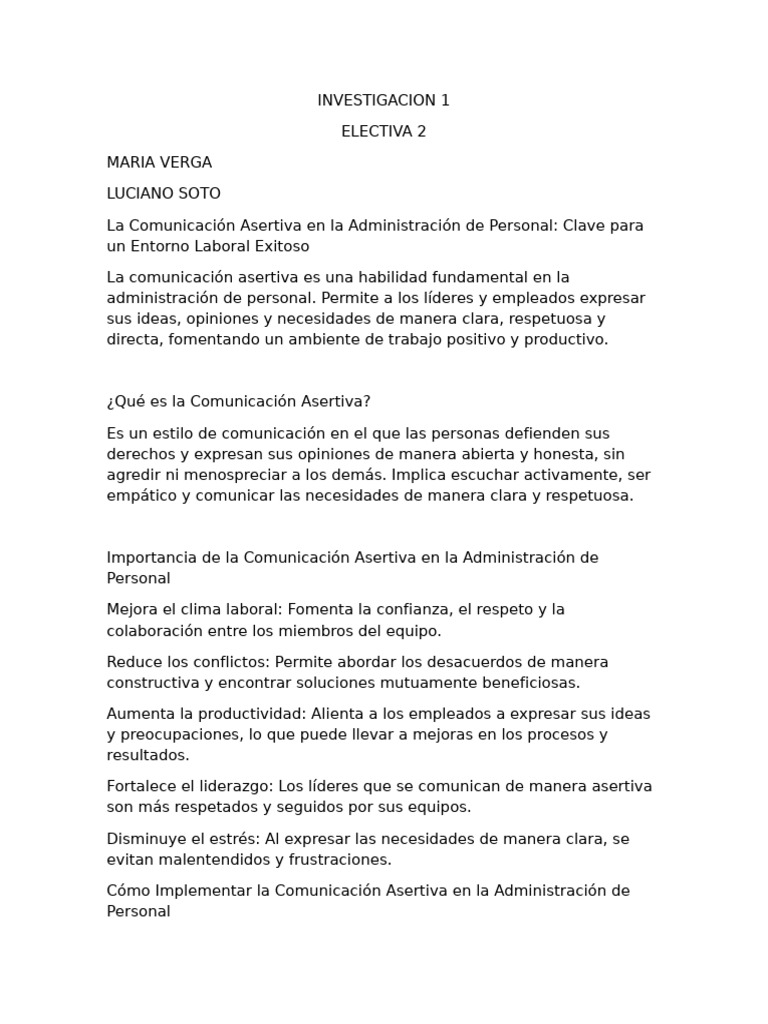 Investigacion 1 Electiva 2 | PDF | Sicología | Ciencias del comportamiento