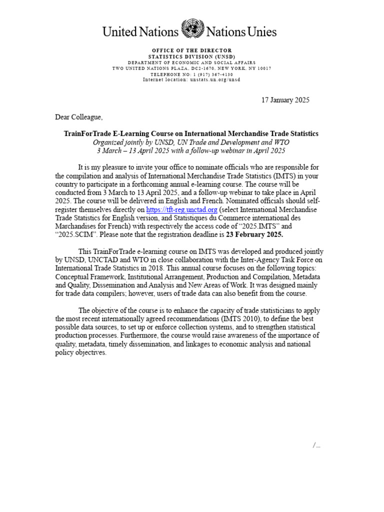 IMTS 2025 E-Learning Course Invitation | PDF | Data | Computing