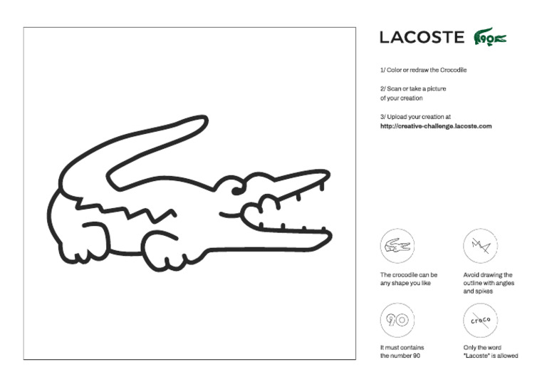 Lacoste Crocopatch Template en 2 | PDF