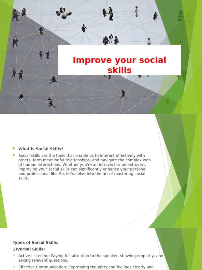 7 Improve Your Social Skills | PDF