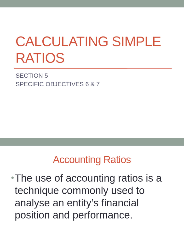 Key Accounting Ratios Explained | PDF | Net Income | Expense