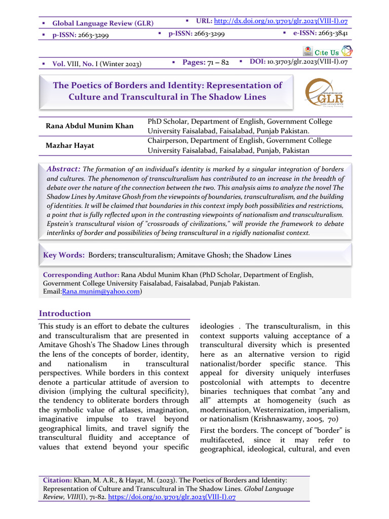 Munim's Thesis Based With Sir | PDF | Identity (Social Science ...