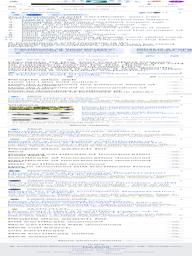 Download CIN Certificate Guide | PDF | Software | Computing