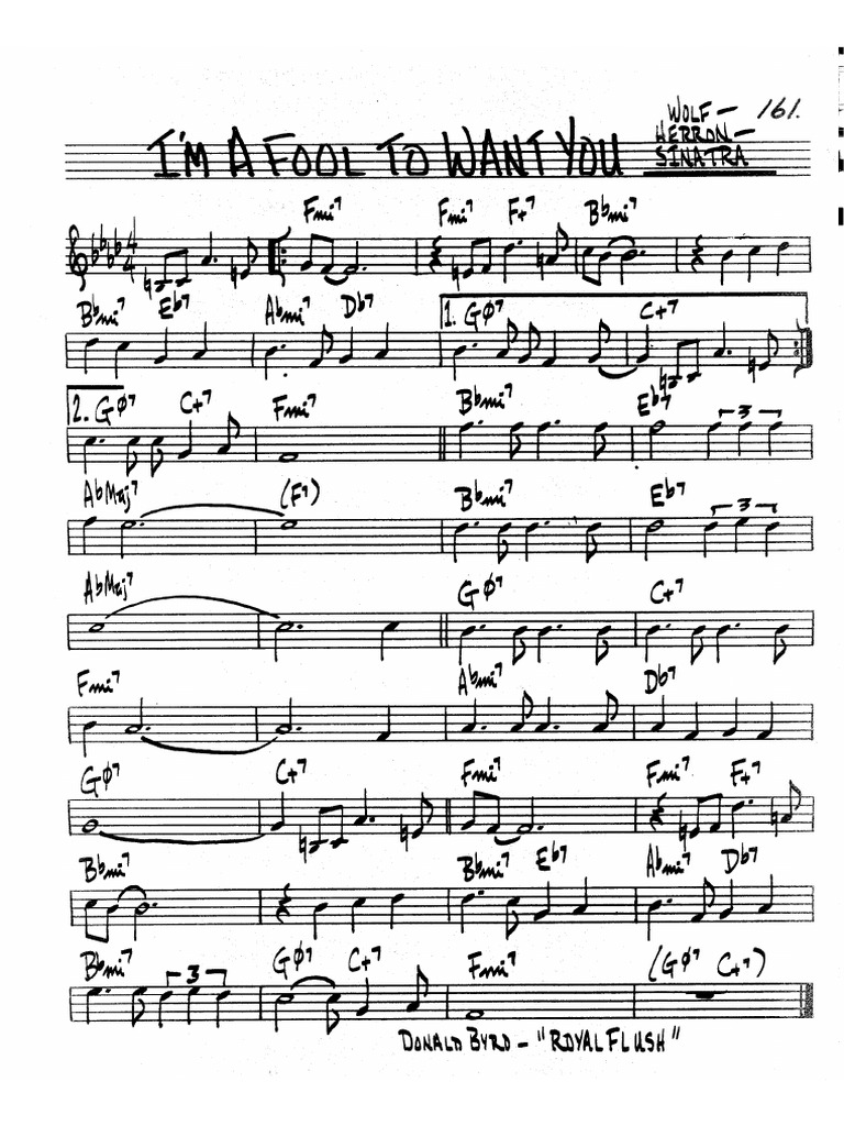 I'm a fool to want you | PDF