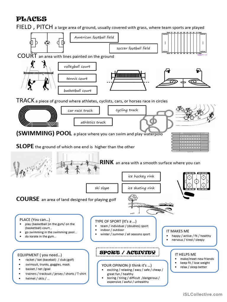 Sports Venues and Activities Guide | PDF | Athletic Sports | Sports