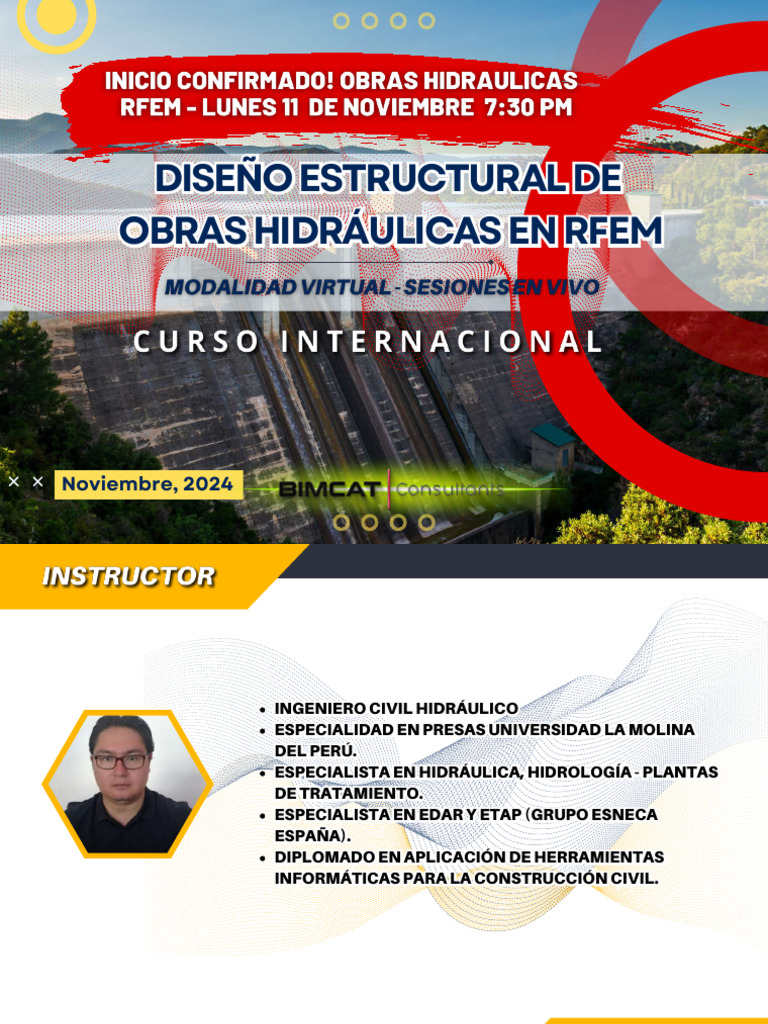 Brochure Obras Hidraulicas Rfem Nov 2024-1 | PDF | Represa | Canal