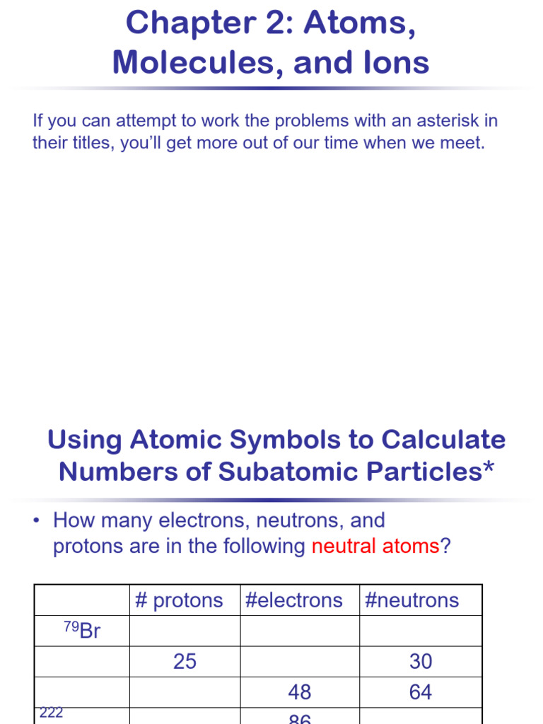 Subatomic Particles and Atomic Mass Calculations | PDF | Proton | Neutron