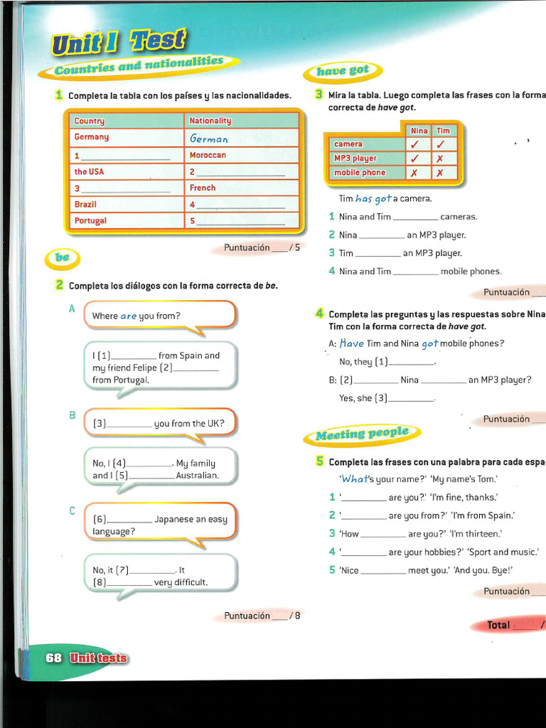 Unit 1-8 Tests | PDF