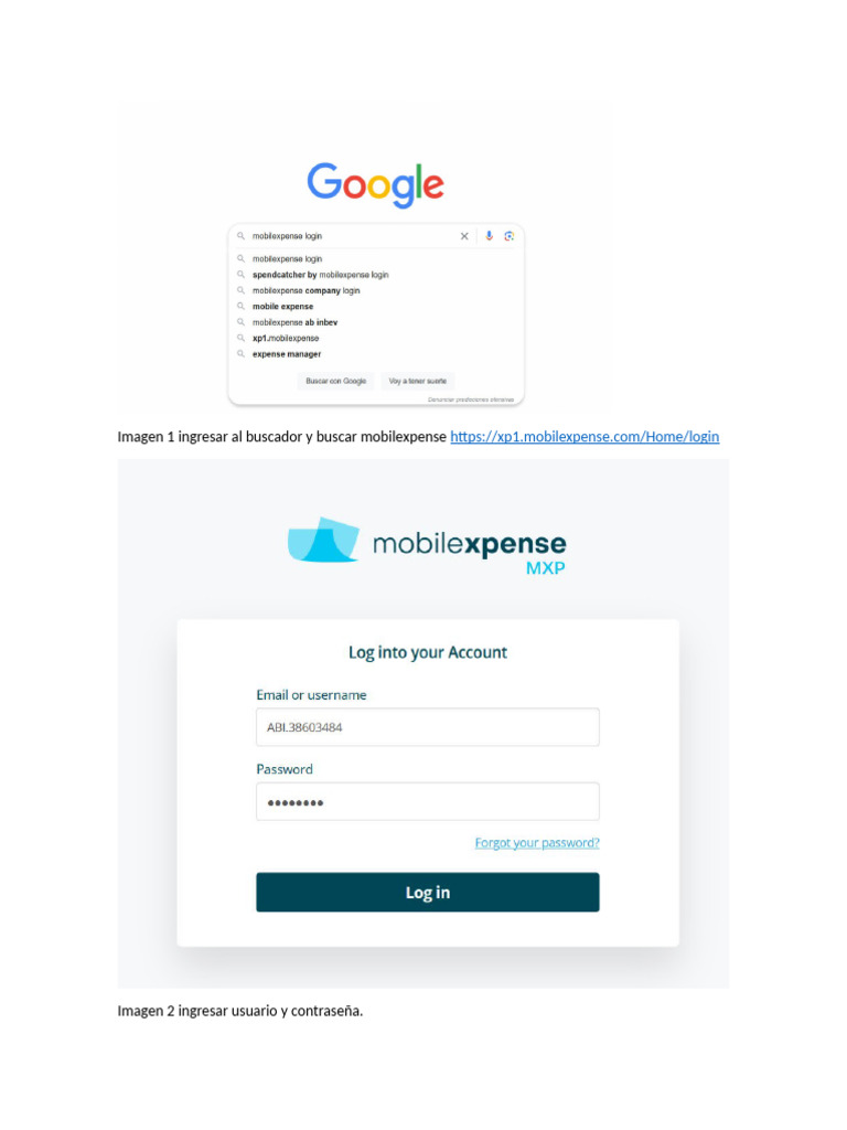 Mobilexpense Paso A Paso | PDF