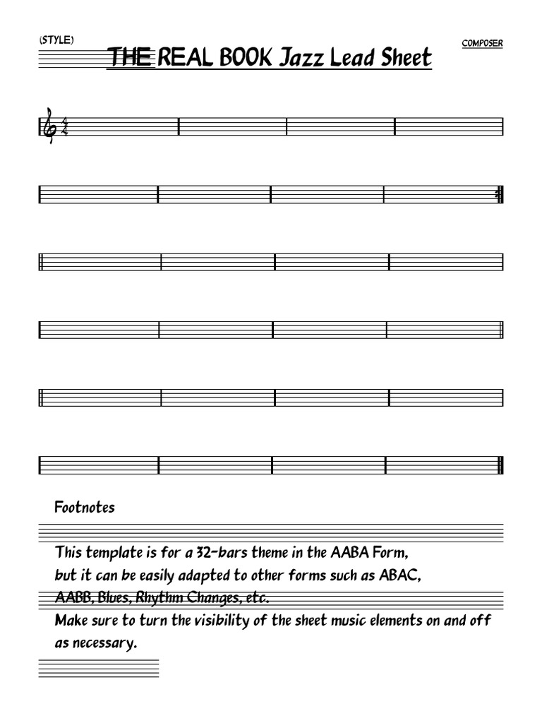 The Real Book Jazz Lead Sheet | PDF