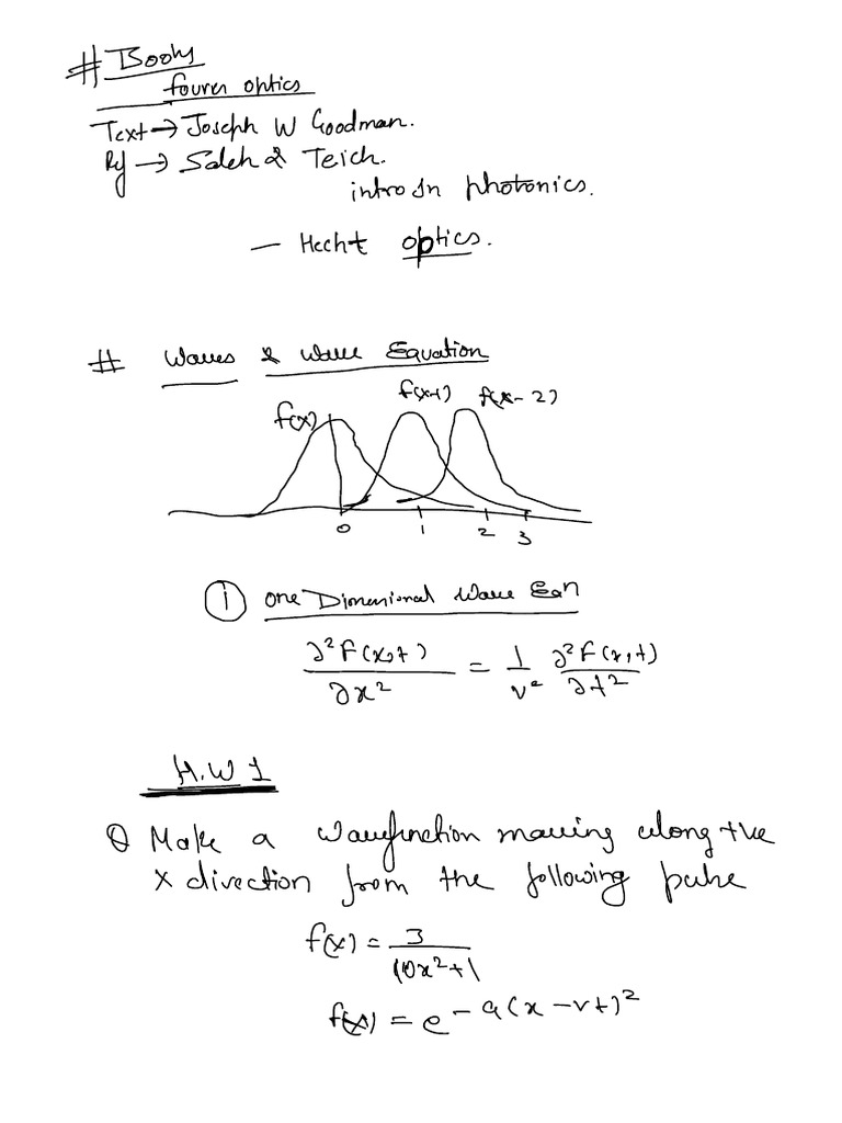Fourier Optics. | PDF