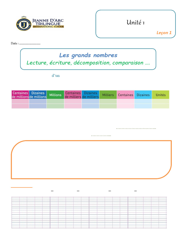 Évaluation CM1 : Nombres décimaux | PDF | Nombre | Arithmétique
