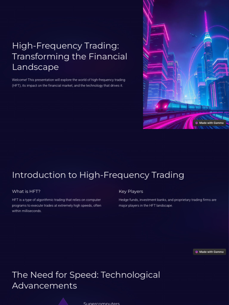 High Frequency Trading Transforming The Financial Landscape | PDF | High Frequency Trading ...