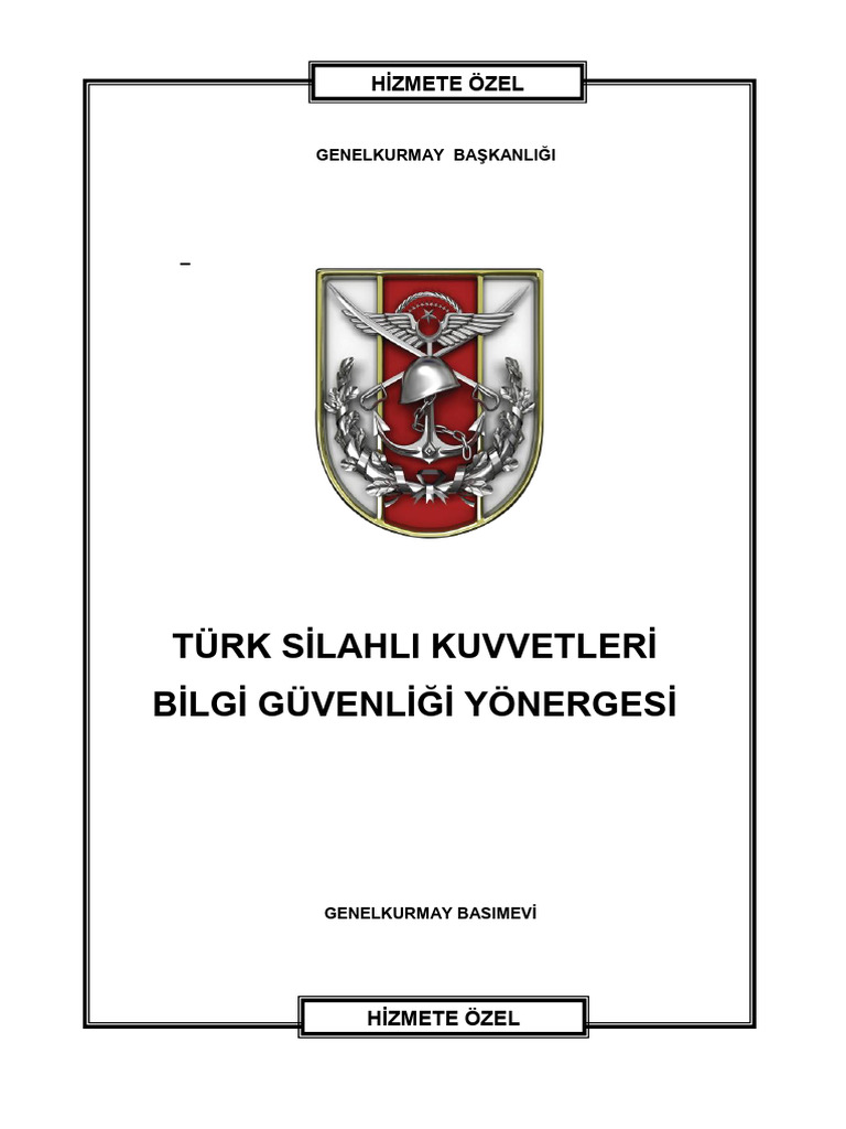 My 114-4 (B) TSK Bilgi Güvenliği | PDF