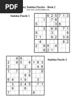 Easy Sudoku - 50 Printable Puzzles With Answers | PDF | Puzzles ...