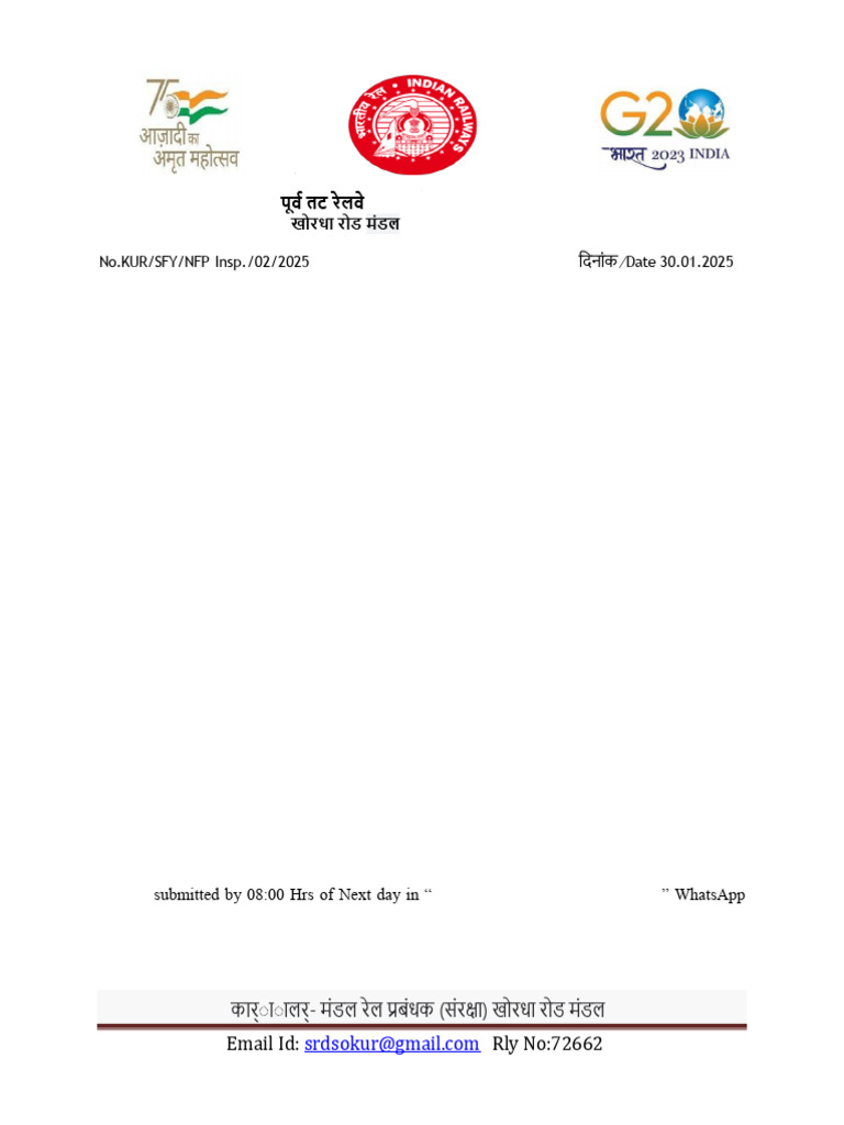 Night Footplate Inspection Program FEB 2025 | PDF