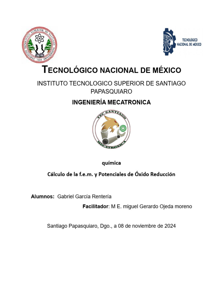 Quimica 4.7.3 Ejercicios 2a de Gabriel Garcia Renteria | PDF