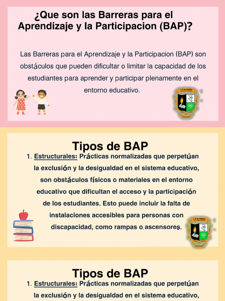 Barreras de Aprendizaje | PDF