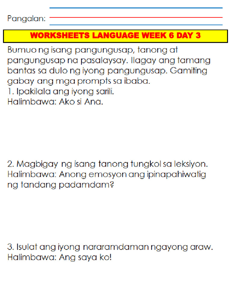 Language W6 | PDF