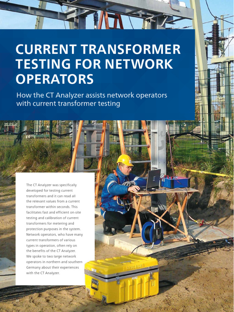 CT Analyzer Network Operators CT Testing Article OMICRON Magazine 2019 ...