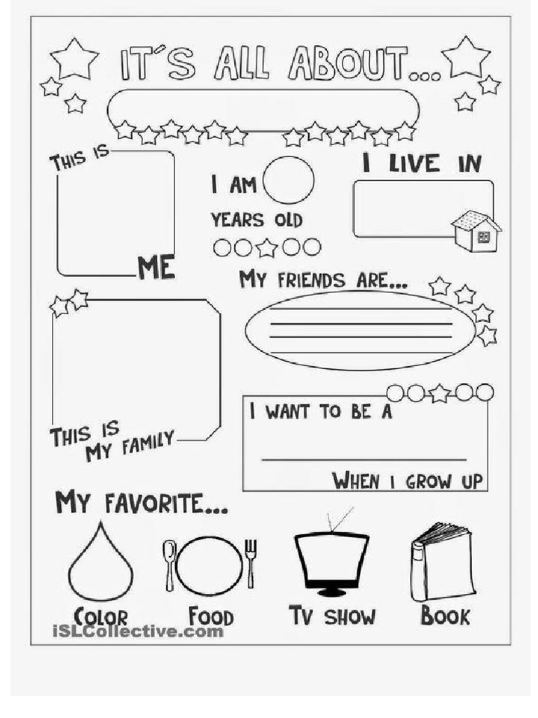 All About Me Worksheet | PDF