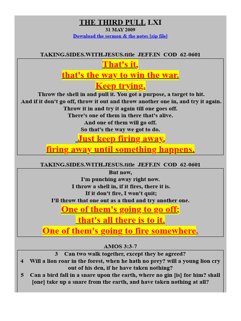 The Third Pull Lxi | PDF | Jesus | Christian Belief And Doctrine