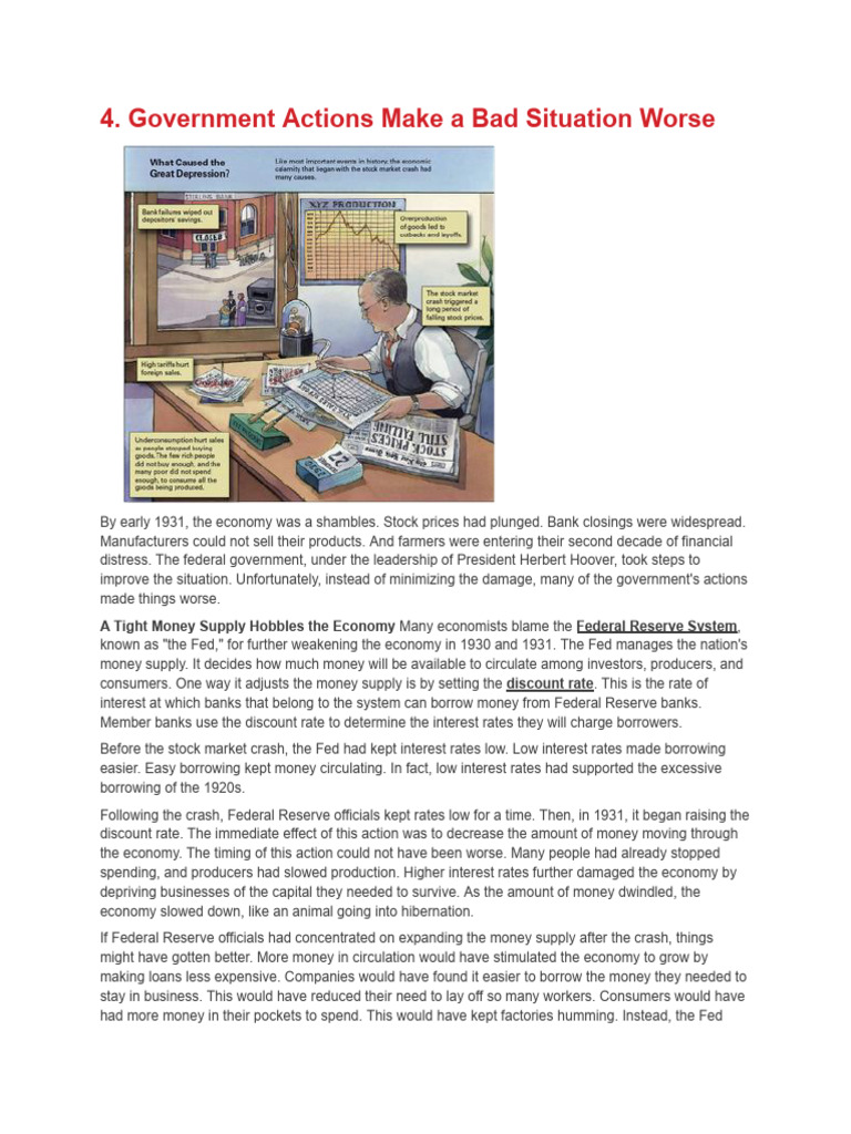 Government Actions Worsen Economic Crisis | PDF | Interest | Interest Rates