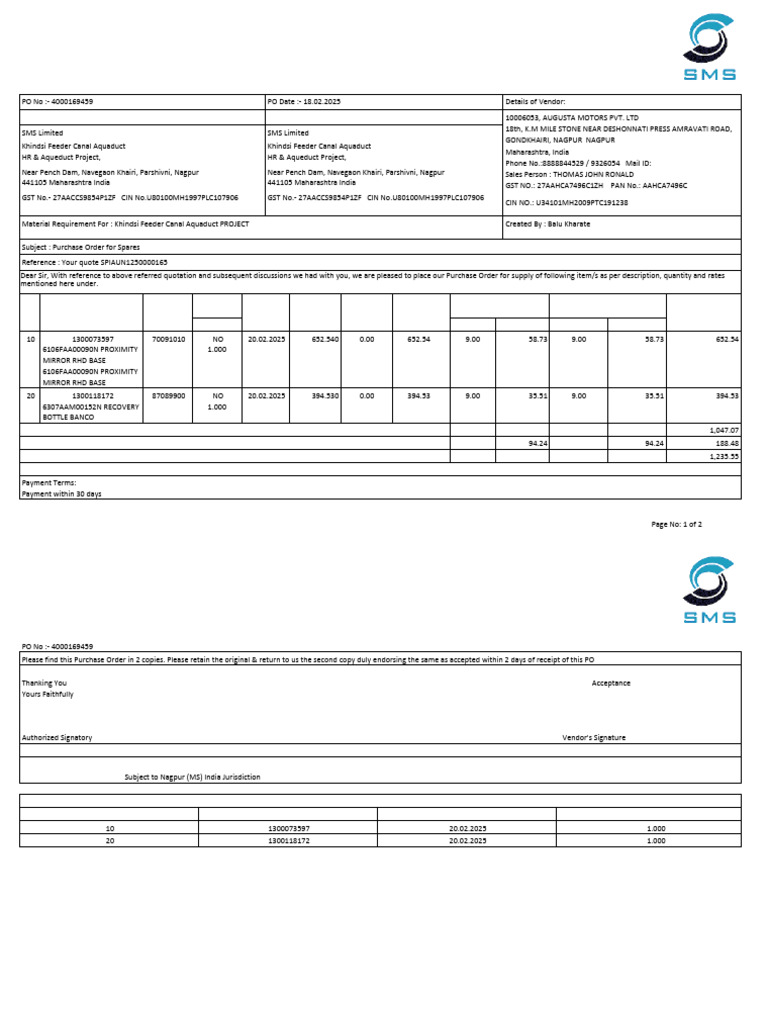 Augusta Motors | PDF | Payments | Taxes