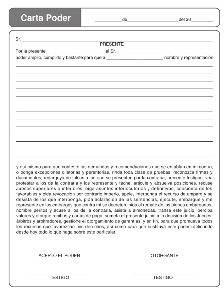 Carta Poder | PDF