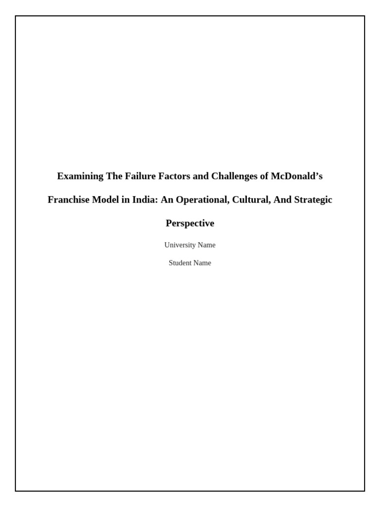 Submission Final | PDF | Methodology | Franchising