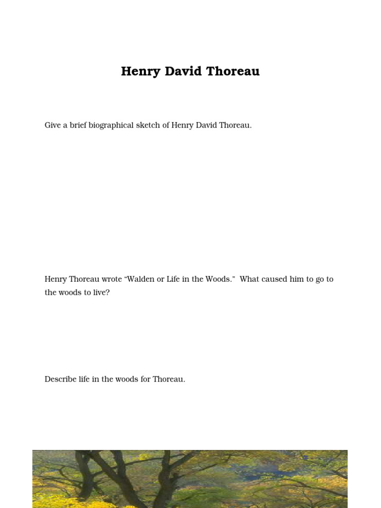 Emerson & Thoreau | PDF | Henry David Thoreau | Ralph Waldo Emerson