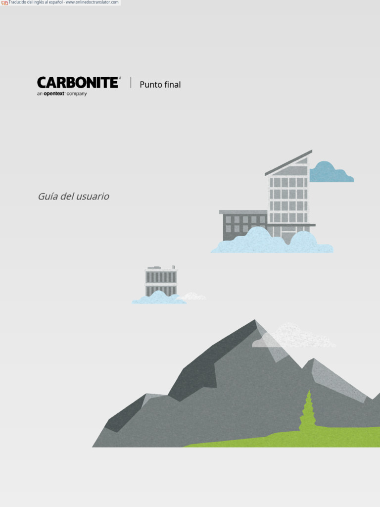 Guía de Usuario de Carbonite Endpoint 11.2 | PDF | Archivo de computadora | Mac OS