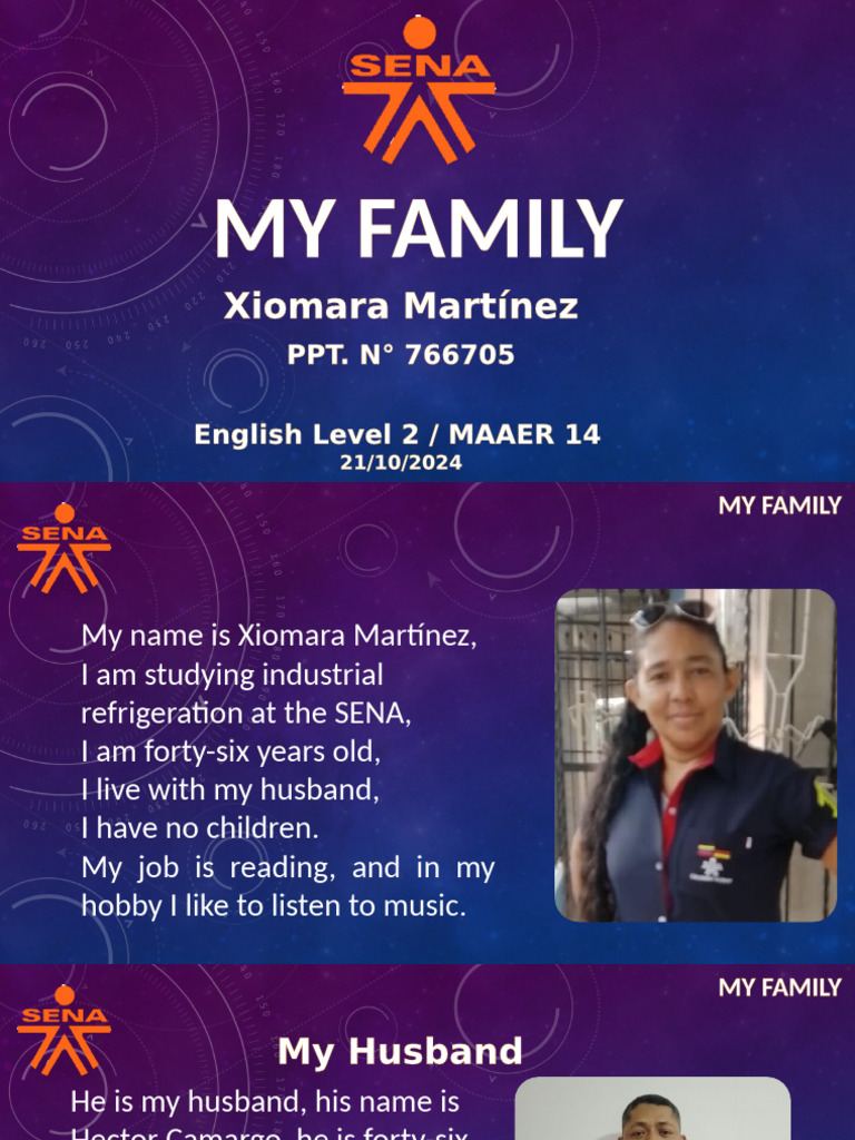 My Family: Profiles and Hobbies | PDF