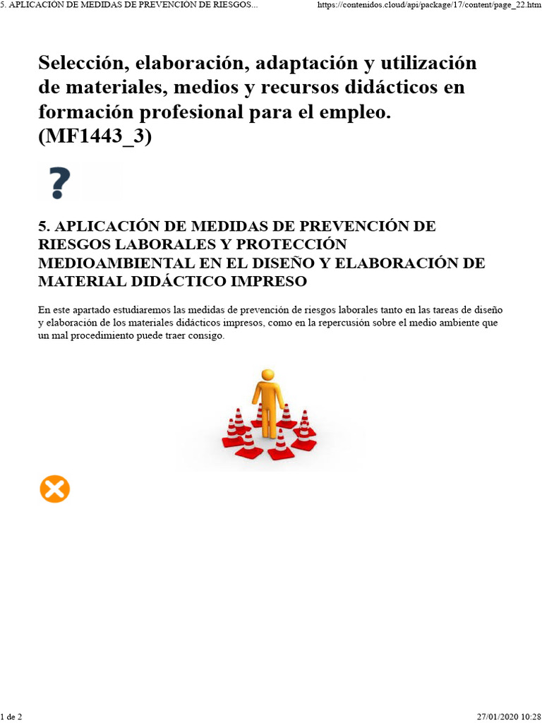 Selección, Elaboración, Adaptación y Utilización de Materiales, Medios y Recursos Didácticos en ...