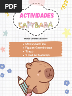 Actividades Matemáticas con Capibaras | PDF