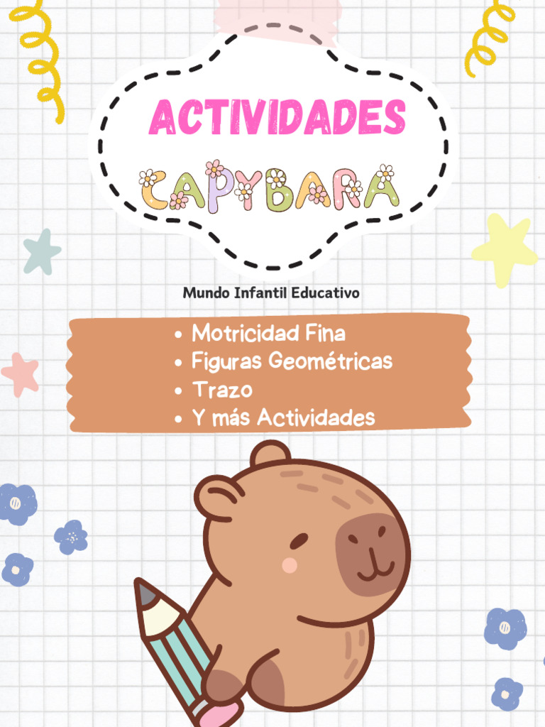 Actividades - Capibara - Mundo Infantil Educativo - 20250208 - 081237 ...