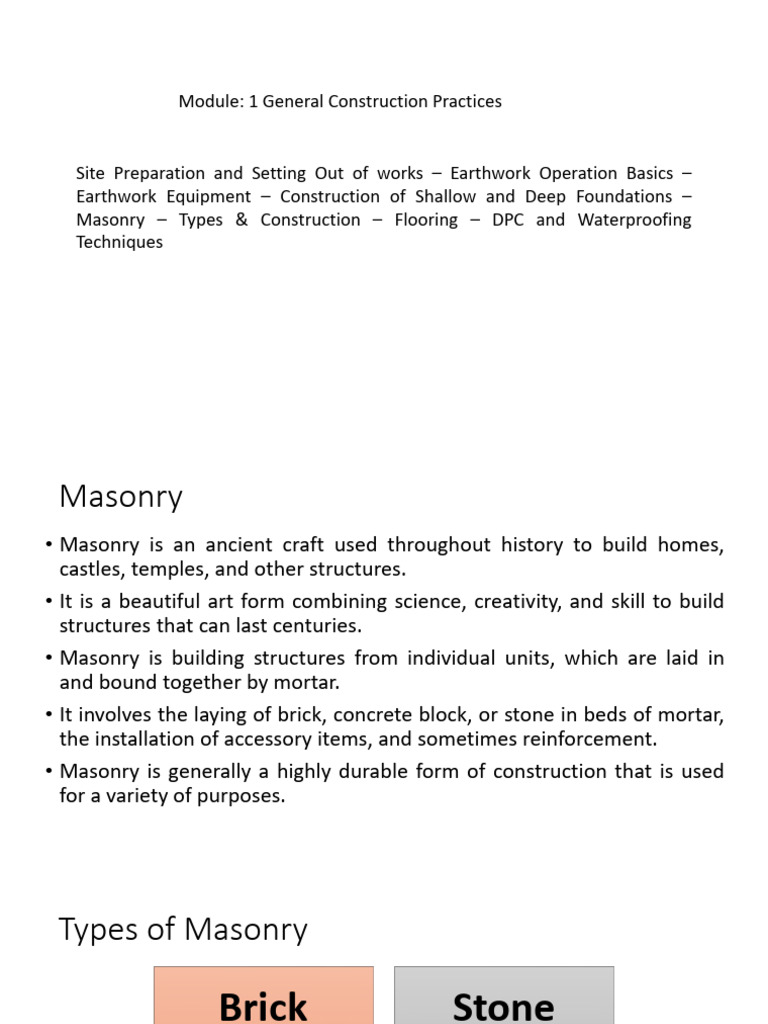 Types of Masonry Units Explained | PDF | Masonry | Concrete