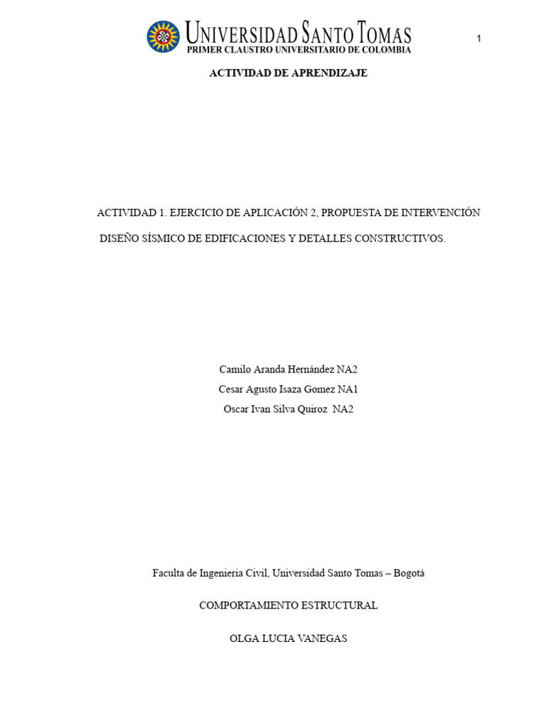 Actividad No.1 Ejercicio de Aplicacion 2 | PDF | Hormigón | Fundación ...