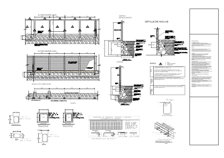 BARDA PERIMETRAL MAMPOSTERIAsnpe 123 | PDF | Hormigón | Ingeniería estructural