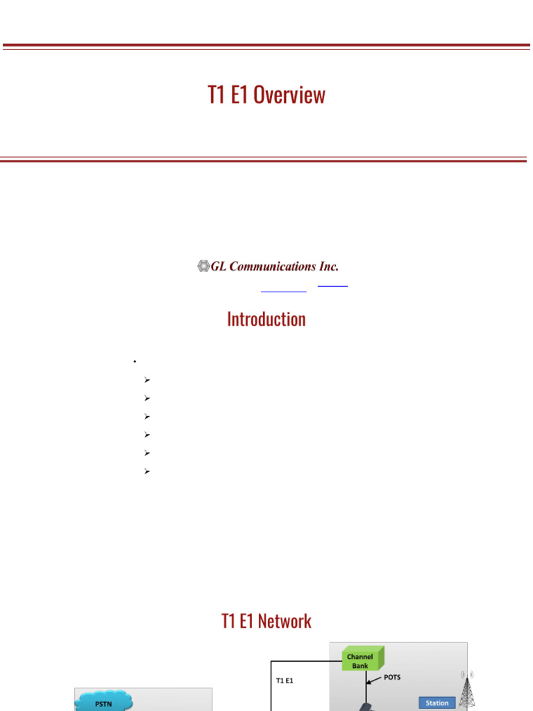 T1 E1 Basics and Advantages | PDF | Electrical Engineering | Multiplexing